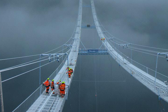Best buildings and Beautiful places of the world: Sky Bridge, Norway