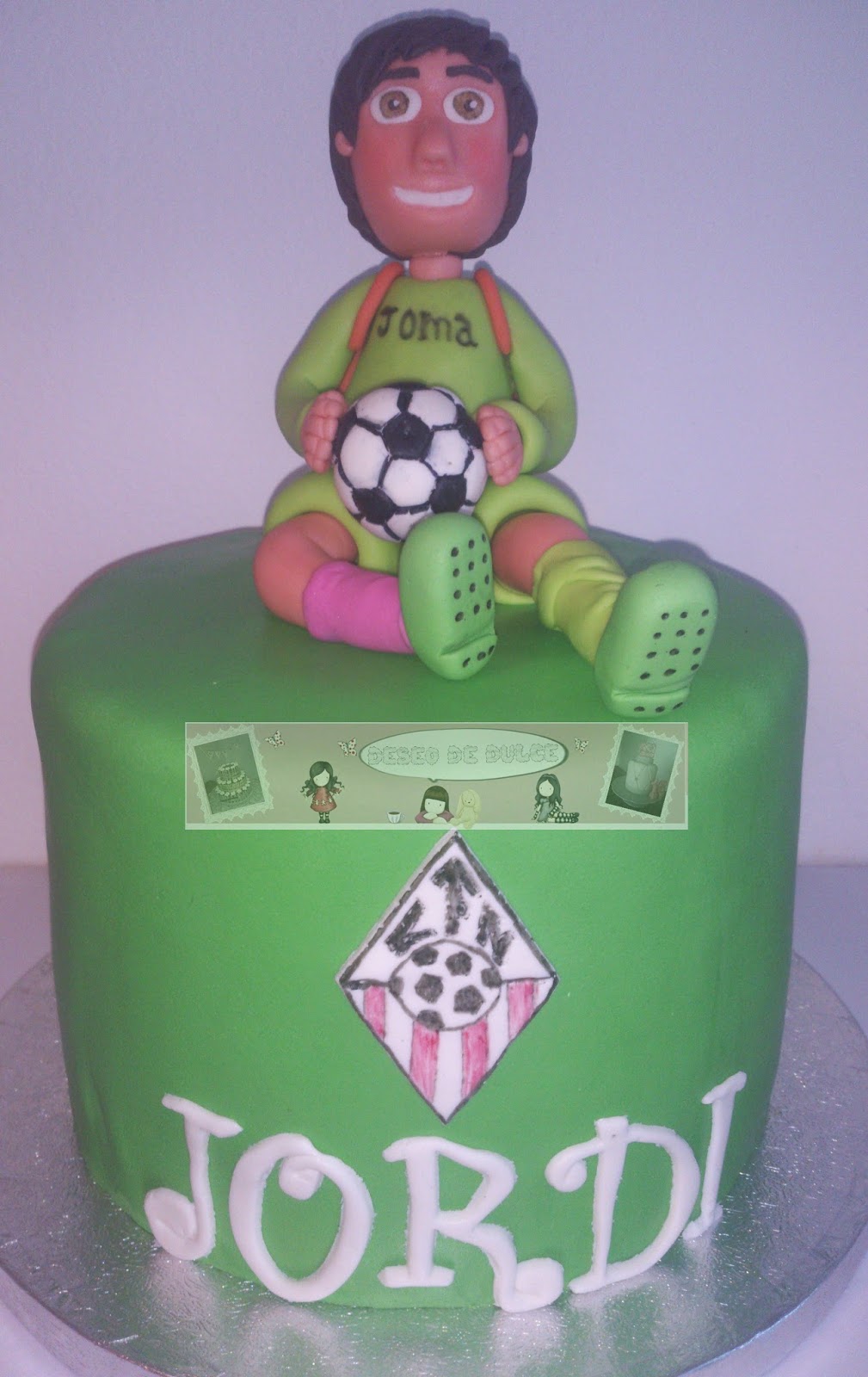 DESEO DE DULCE: PASTEL PORTERO DE FUTBOL