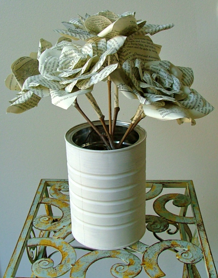 Art For All: Book Page Roses