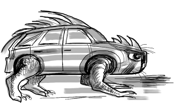 Art By-Products: Car Creature