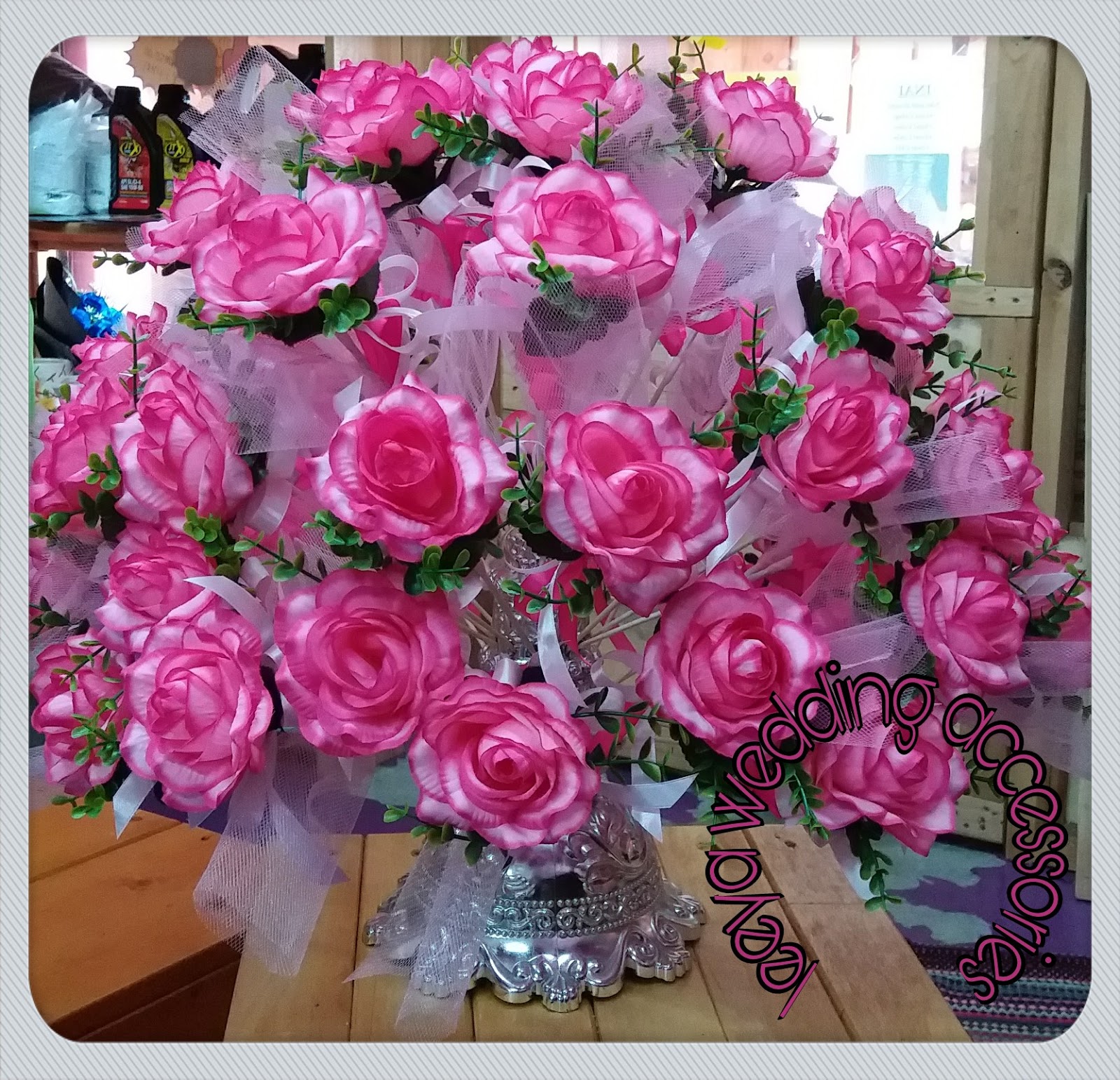LEEYA WEDDING ACCESSORIES: BUNGA PAHAR BUSH ROSE RM2.60/PC