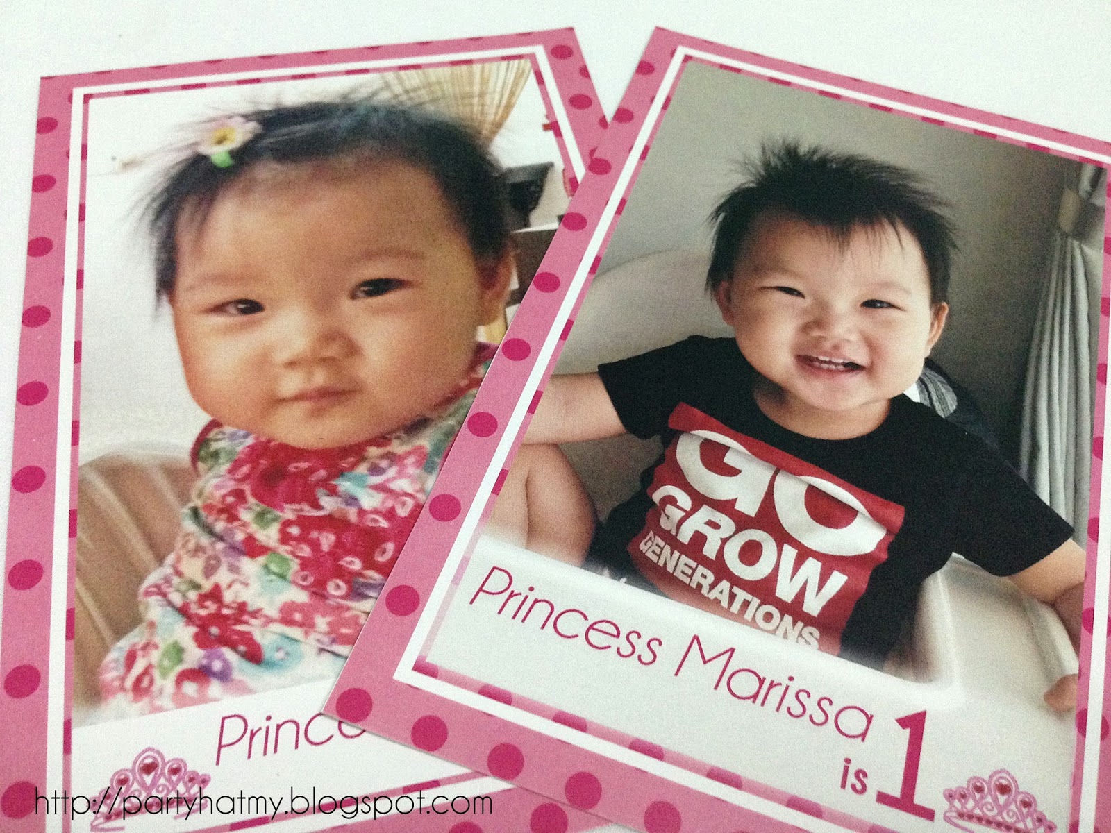 Party Hat: Princess Pink Party for baby Marissa