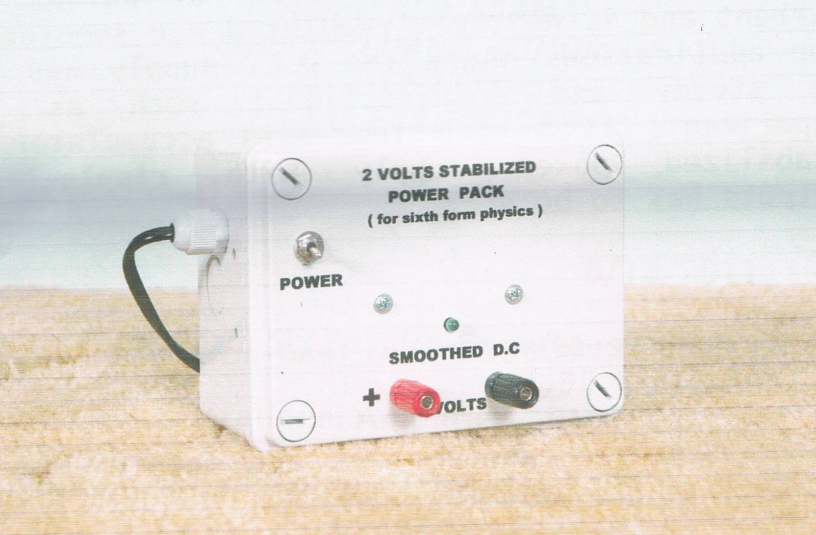 MD SUPPORT MARKETING: STABILIZED 2 VOLTS POWER PACK FOR EXPERIMENT 15 & 16