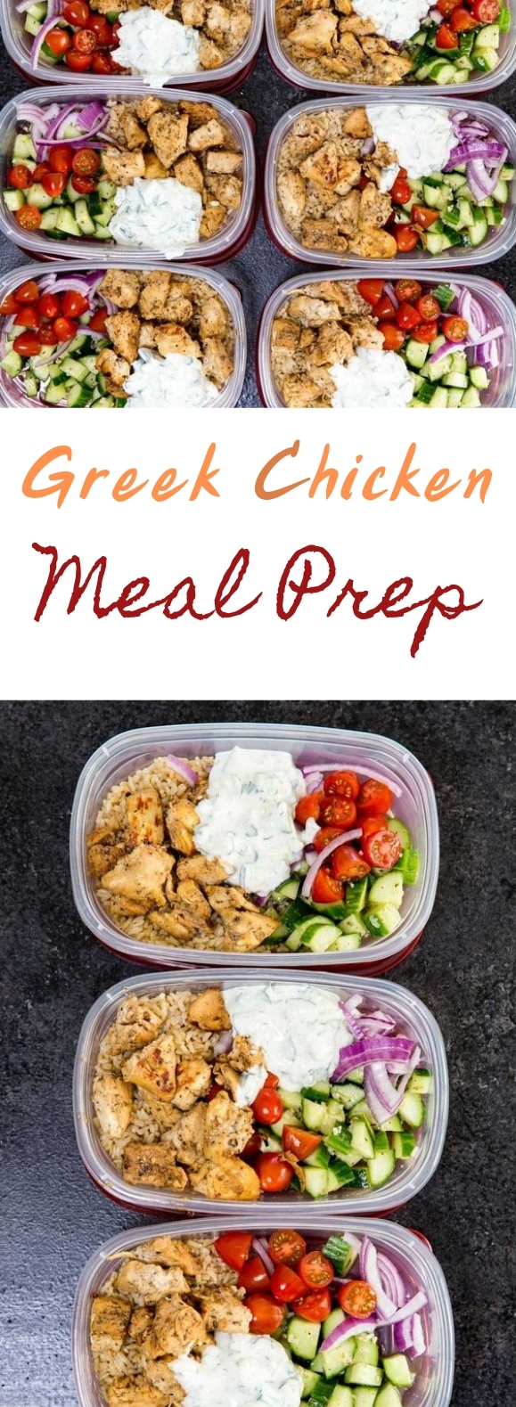Greek Chicken Bowls (Meal Prep Easy) #healthymeal #lowfat Greek Chicken Bowls (Meal Prep Easy) #healthymeal #lowfat