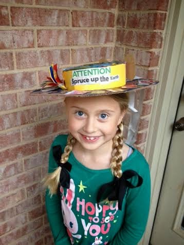 Crafty Texas Girls: Kids Craft: Earth Day Hat 2014