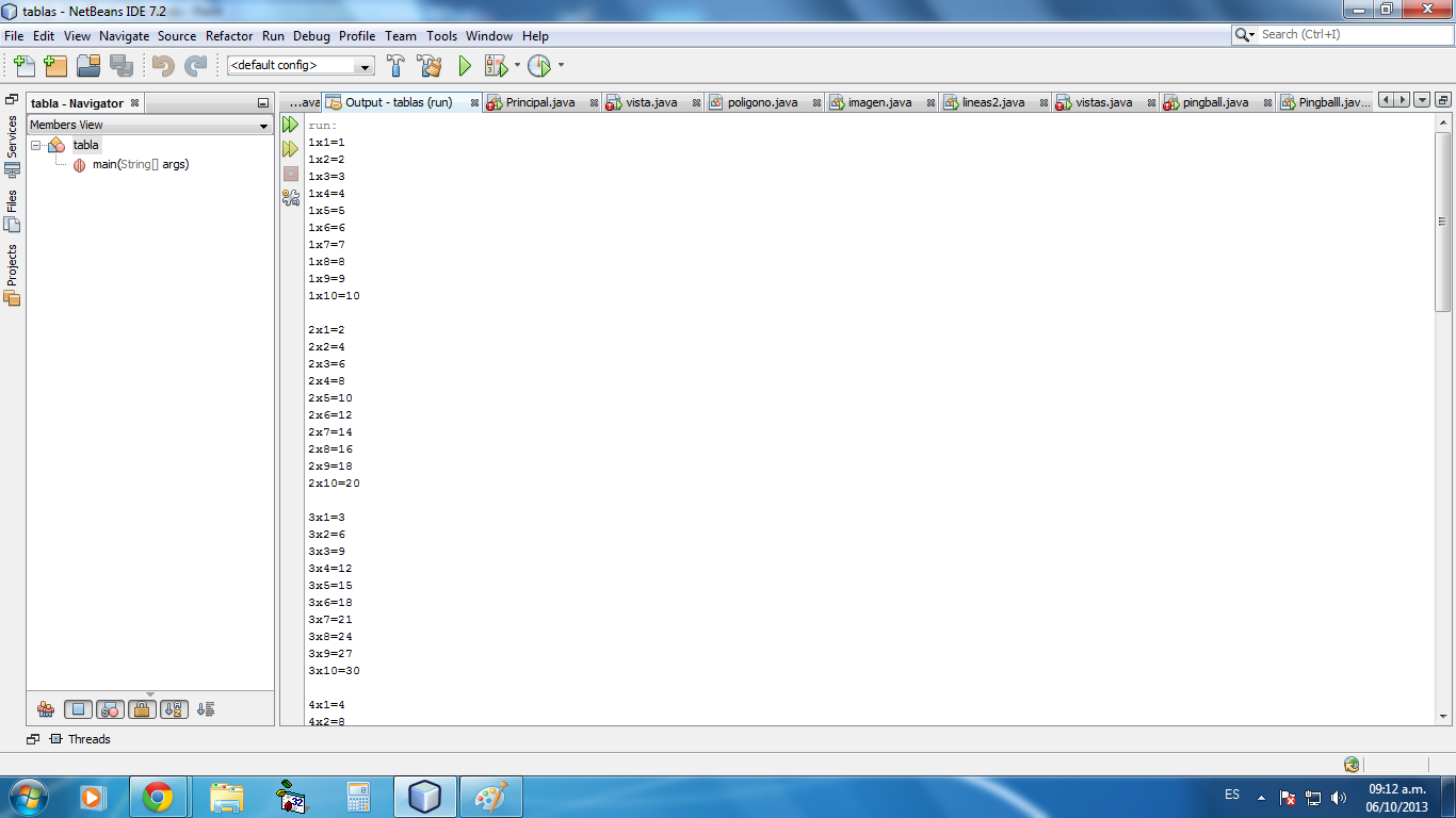 java: CICLO FOR EN JAVA