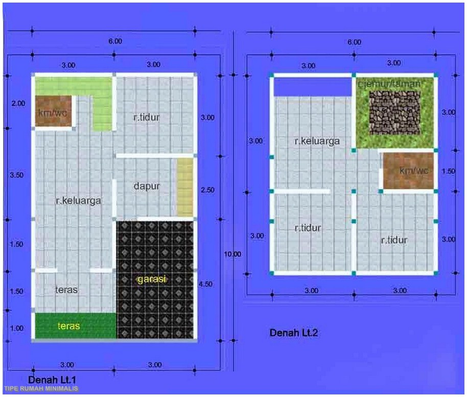 Rab Rumah 2 Lantai Excel Desain Rumah Minimalis