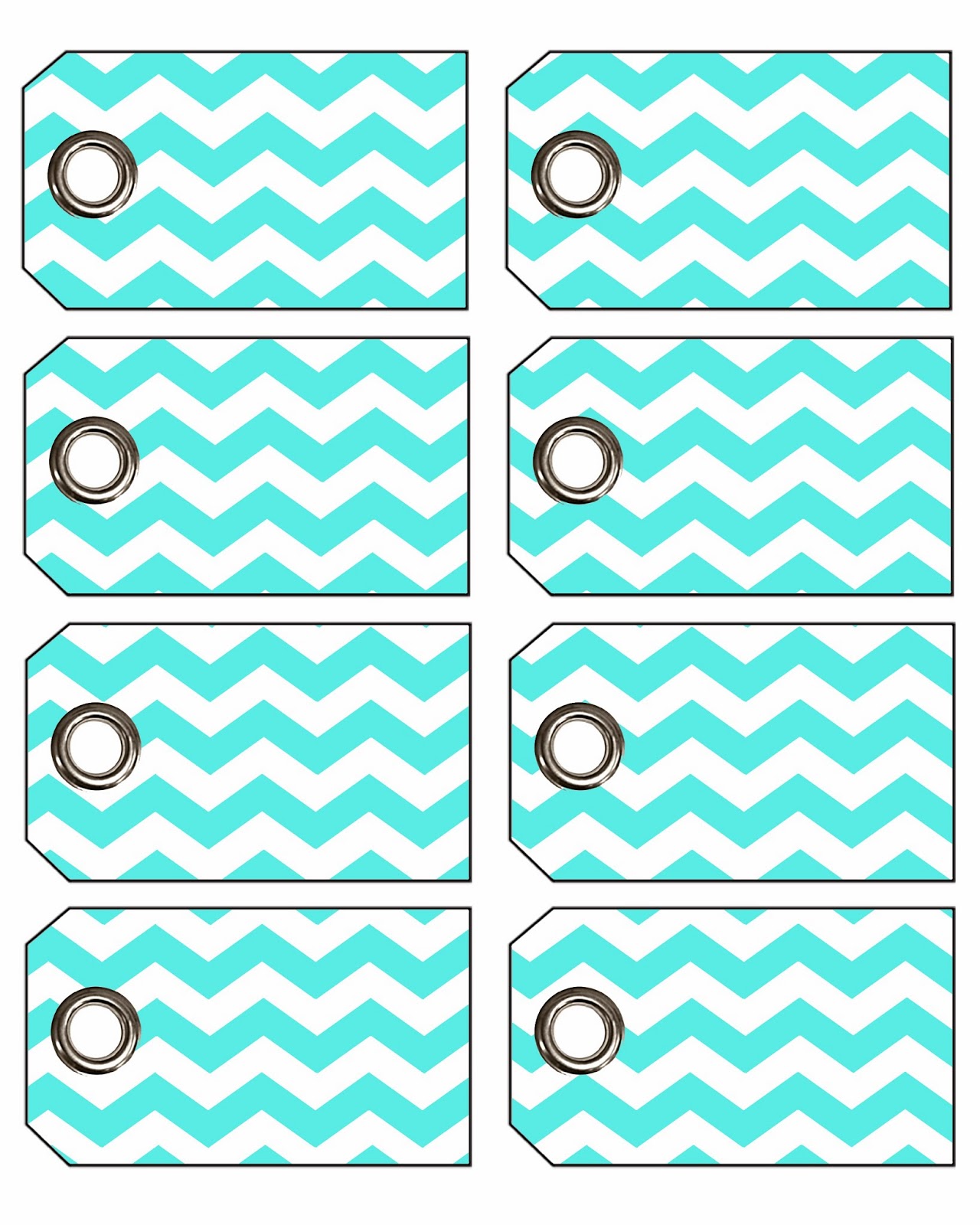 Freebie Week: Chevron Gift Tags with Eyelets!