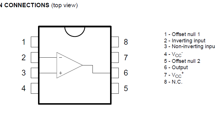 Data sheet IC Op-Amp LM 741