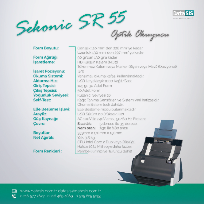 Sekonic SR55 Optik Okuyucu