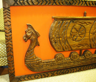 Gotcha Modern!: Massive 1960s Witco Tiki Wall Art - Viking Ship