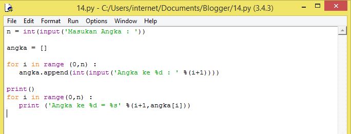 List dengan Perulangan Dalam Bahasa Pemograman Python List dengan Perulangan Dalam Bahasa Pemograman Python