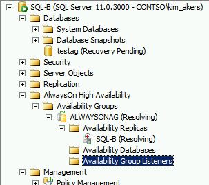 SQL Server: 2 nodes with Default Quorum (Node Majority) setup; Shutdown ...