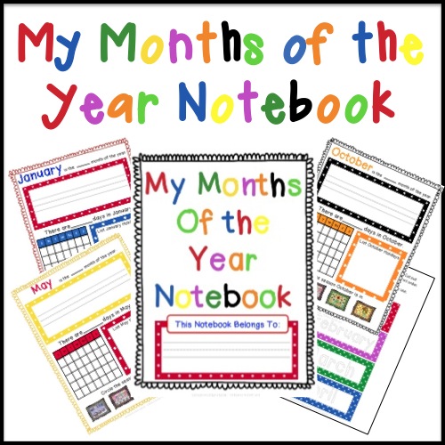 Notebooking Nook: Freebie: My Months of the Year Notebooking Pages
