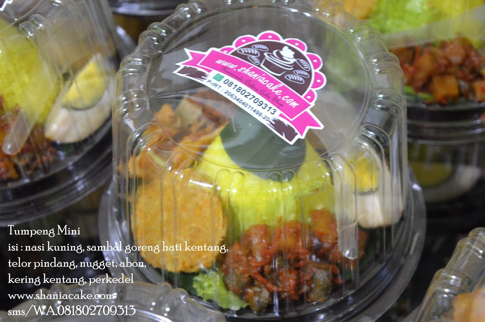 [Cake Jogja] Simple Cheese Cake & Mini Tumpeng Nasi Kuning | Home Made ...