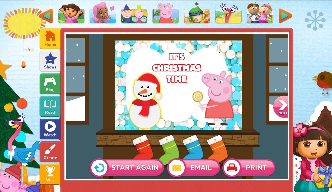 Inside the Wendy House: The Nick Jr Card-o-Matic - Free Festive Fun!