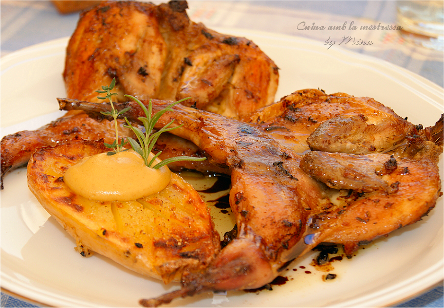 Cocina con Mina: Codornices asadas a mi estilo