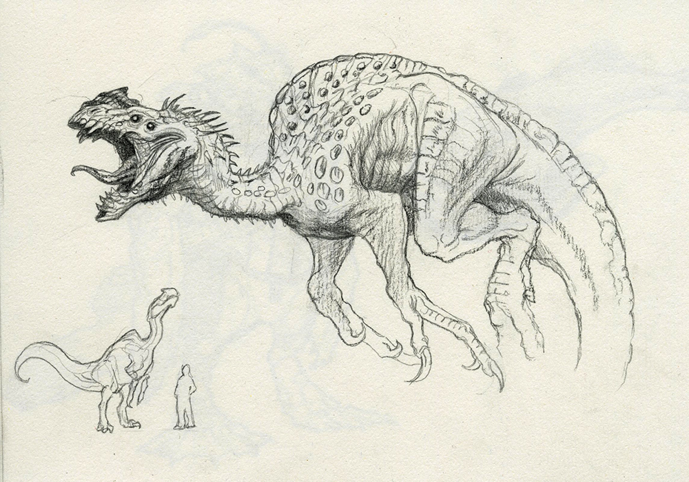 Raul Ramos Art: Dino Creature Sketch