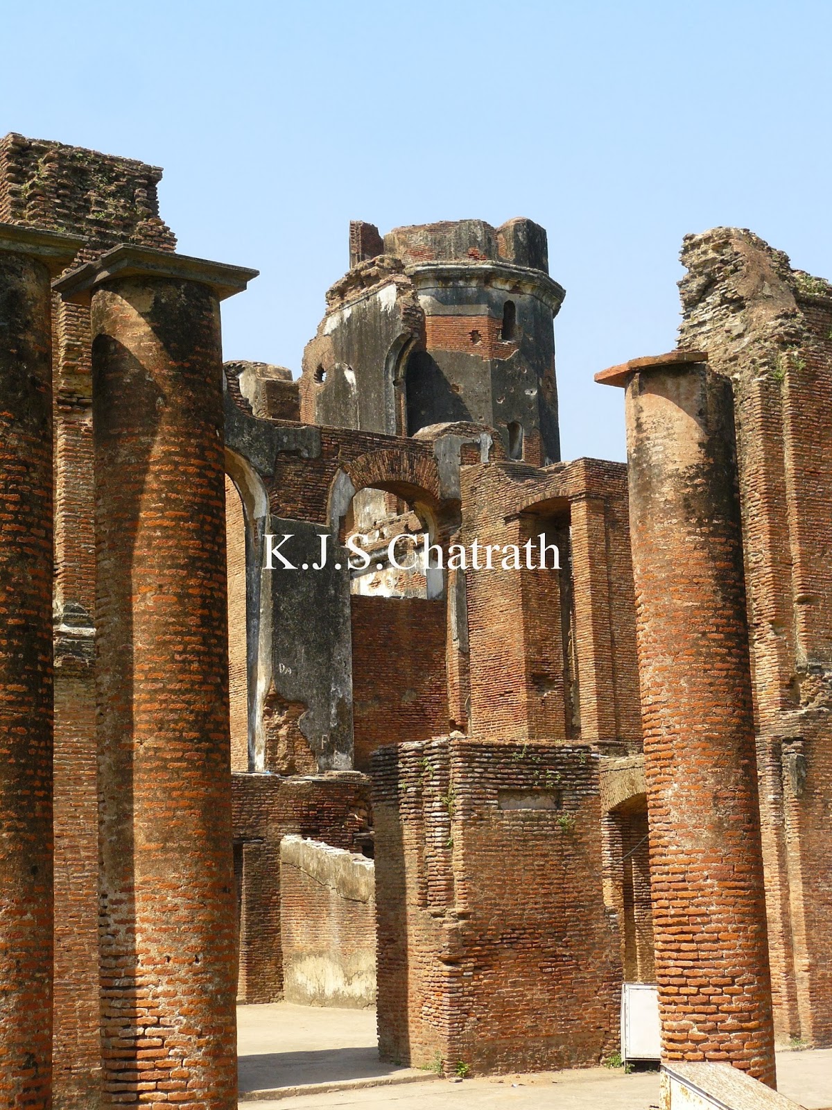 indianheritage: 'Residency Buildings, Lucknow, India' by K.J.S.Chatrath