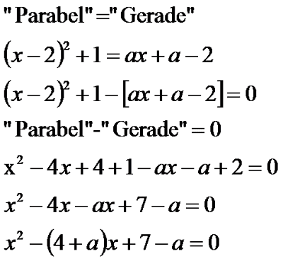 Mathematik für die Berufsmatura: Parabel - Tangente