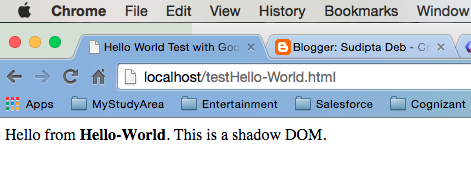Google Polymer – First Hello World Component | Technical Potpourri from Sudipta Deb