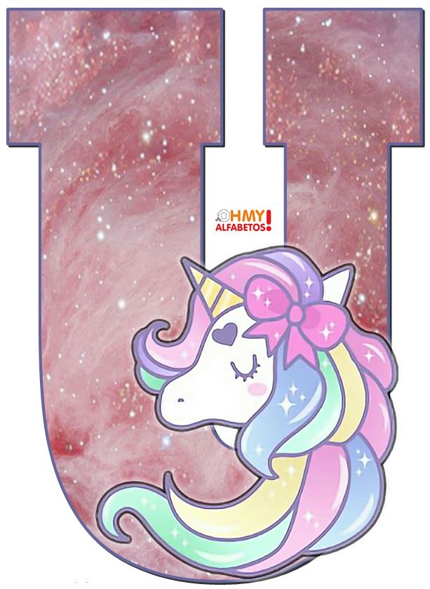 Abecedario Sueños de Unicornio. Unicorn Dreams Abc. - Oh my Alfabetos!