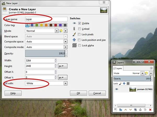 PhotoEffect: Adding Rain To A Photo With GIMP