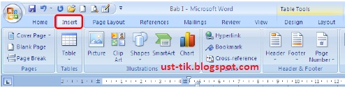 Ustadz TIK: Pengenalan Tampilan dan Menu Ms.Word 2007