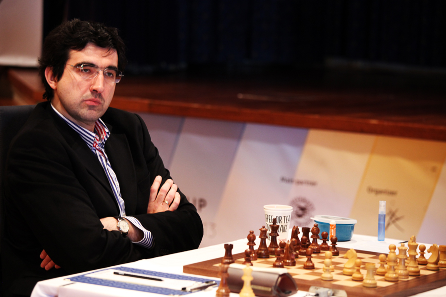 Kramnik wins World Cup: Final Video ~ Chess Magazine Black and White