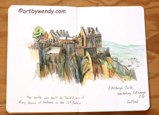 Art by Wendy: Bringing Scotland's Edinburgh Castle to Life - Painting ...