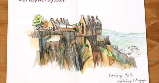 Art by Wendy: Bringing Scotland's Edinburgh Castle to Life - Painting ...