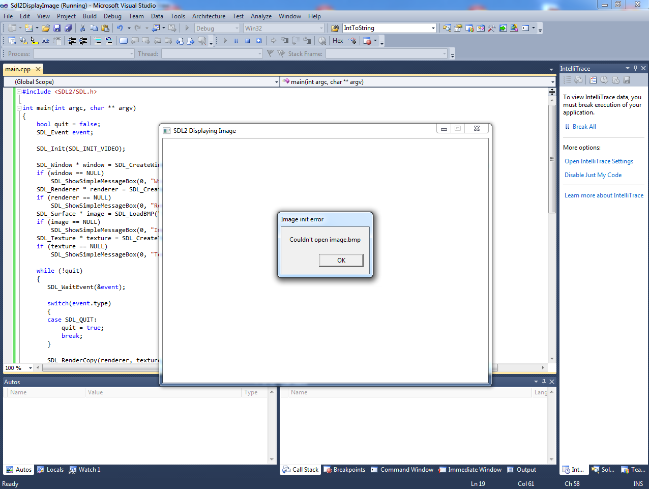 Programmers Ranch Sdl2 Displaying An Image In The Window