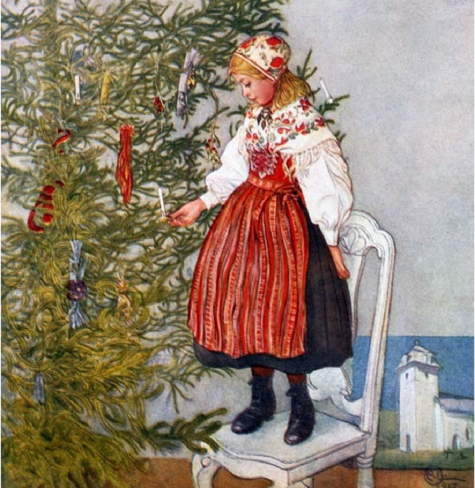 It's About Time : Christmas by Carl Larsson (Swedish painter, 1853-1919)