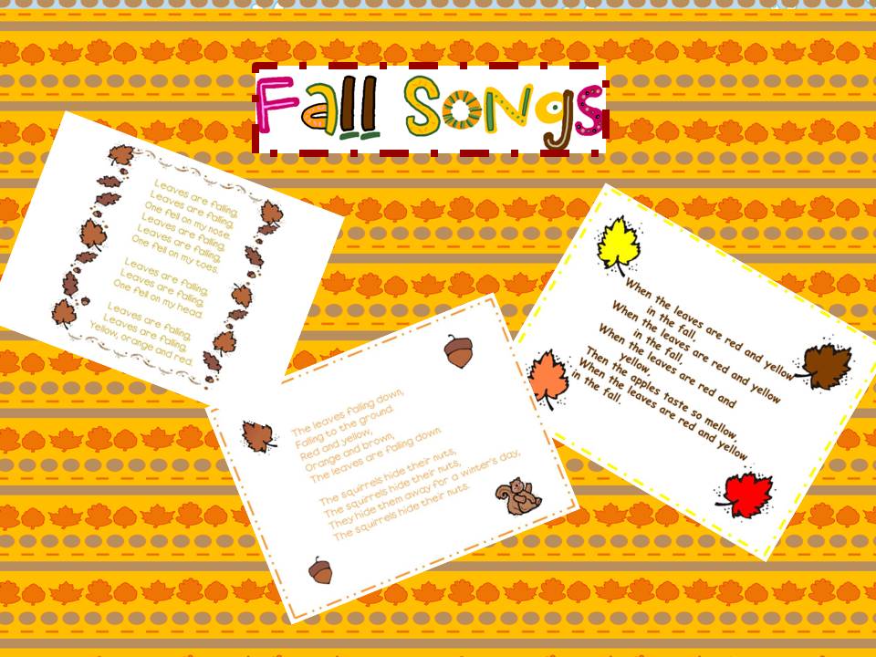 Fall Songs Freebie - Classroom Freebies