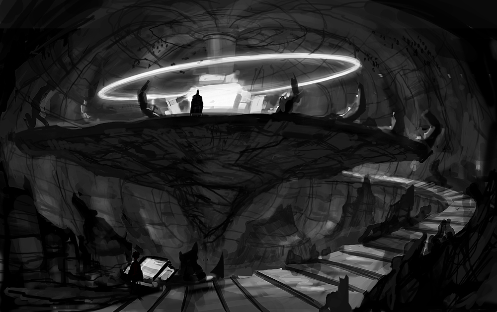 Felix's Art: Batcave sketch