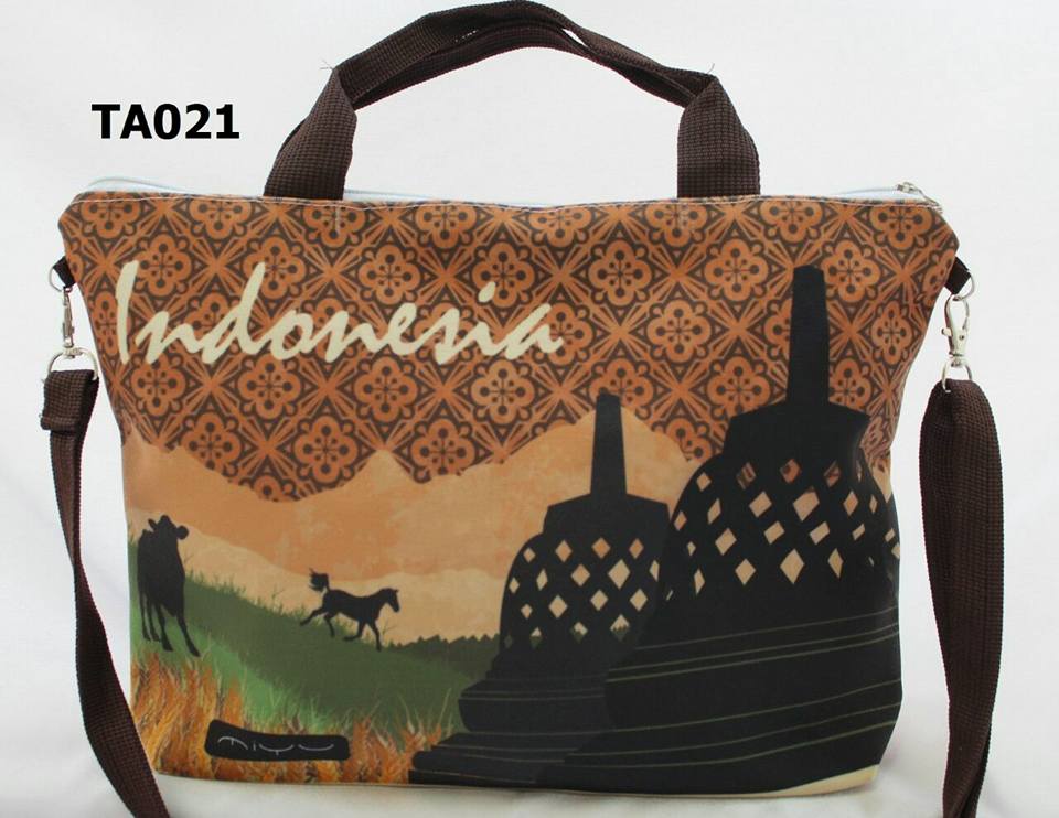 Mainan Pendidikan: Tas kanvas ukuran sedang - seri Indonesia