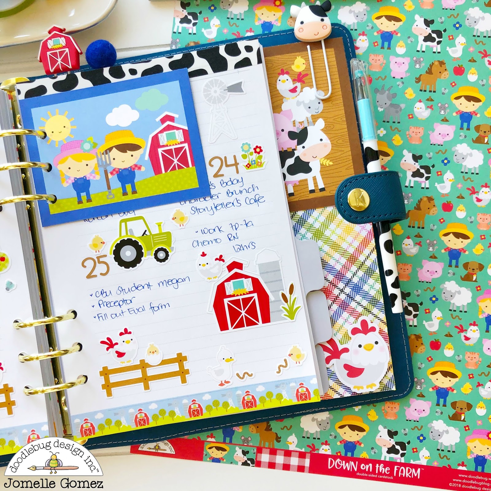 Doodlebug Design Inc Blog: Down On The Farm | Planner Pages with Jomelle