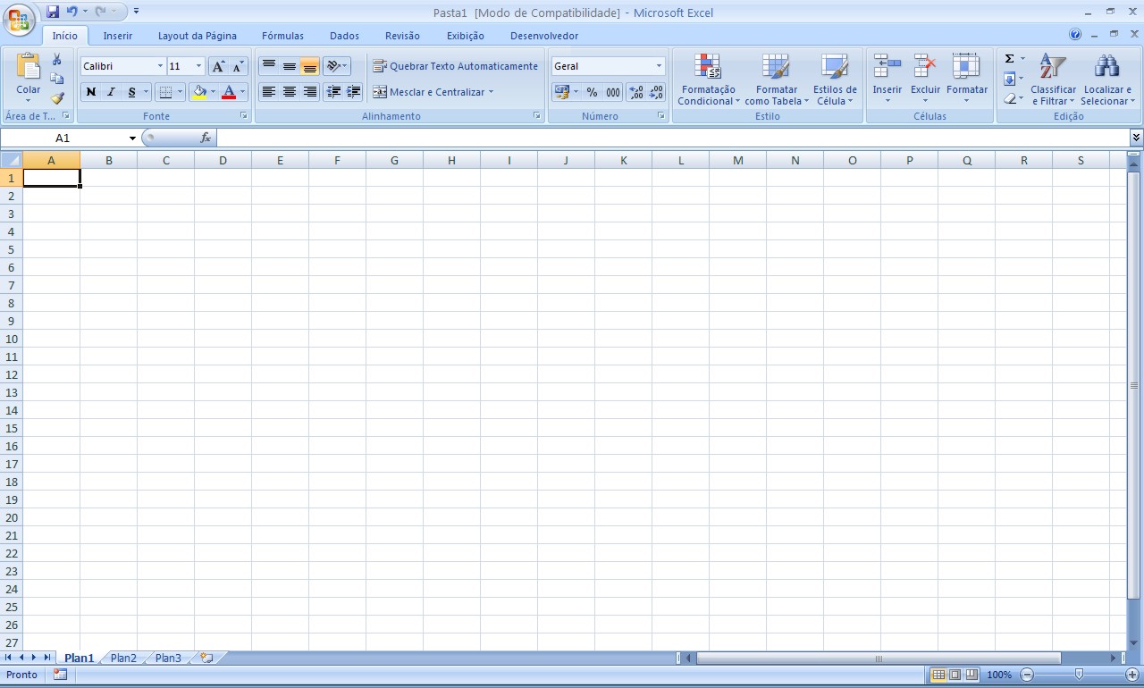 Obras Brasil: T.I. – Aplicativos para escritório - EXCEL