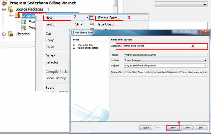Membuat program billing warnet dengan java - navrts
