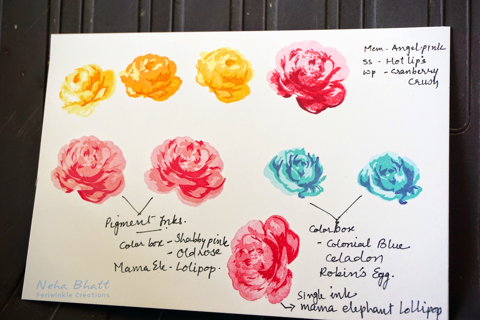 Periwinkle Creations: Altenew - Vintage Roses - Stamp Talk