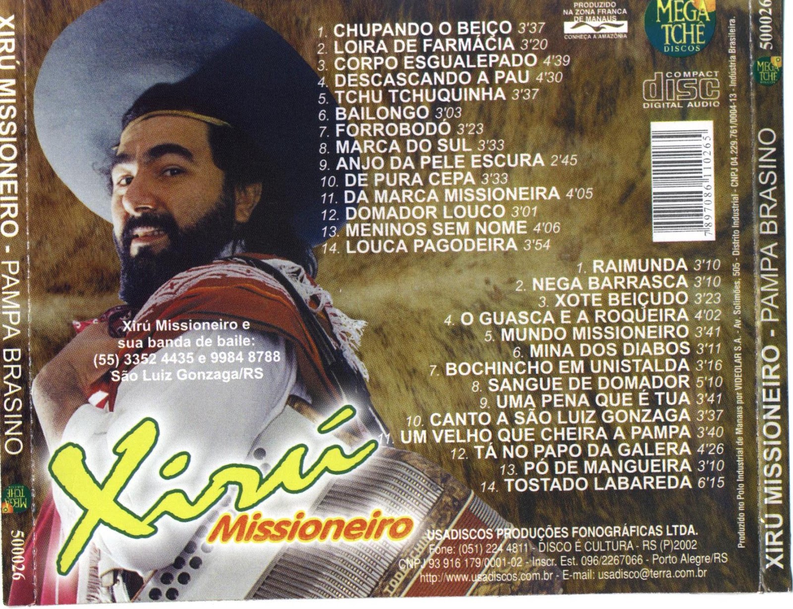 OS QUATRO NAIPES: Xirú Missioneiro