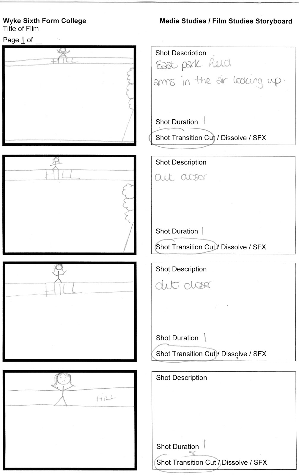 Poppy A2 Media Studies: Storyboard