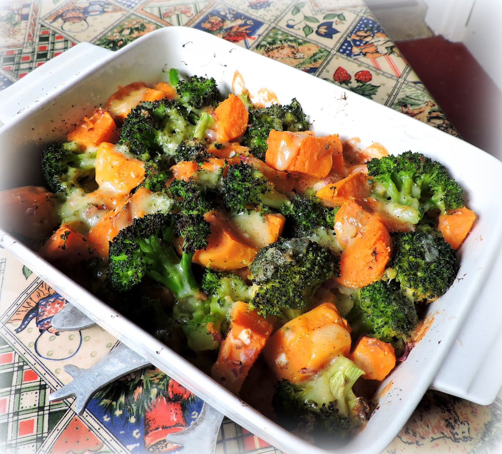 Sweet Potato, Broccoli & Cheese Bake | The English Kitchen