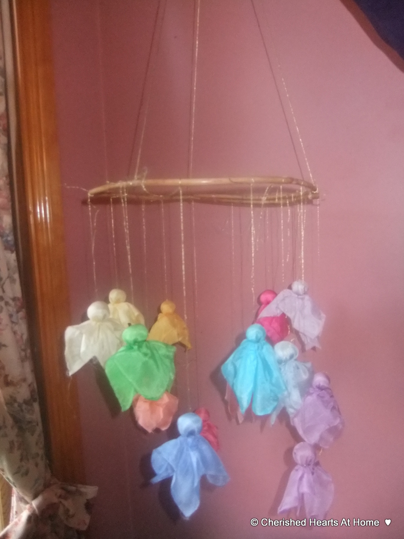 Cherished Hearts At Home: Silk Angel Mobile - Tutorial