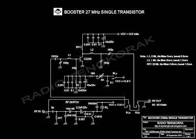 RADIO TENGKORAK: BOOSTER 27 MHz SINGLE TRANSISTOR