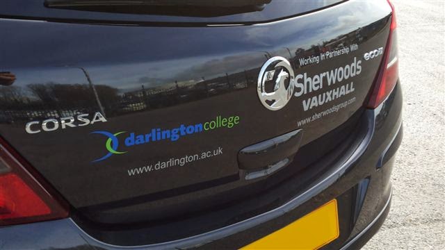The Green I Signs Blog: vauxhall corsa courtesy car graphics supplied ...