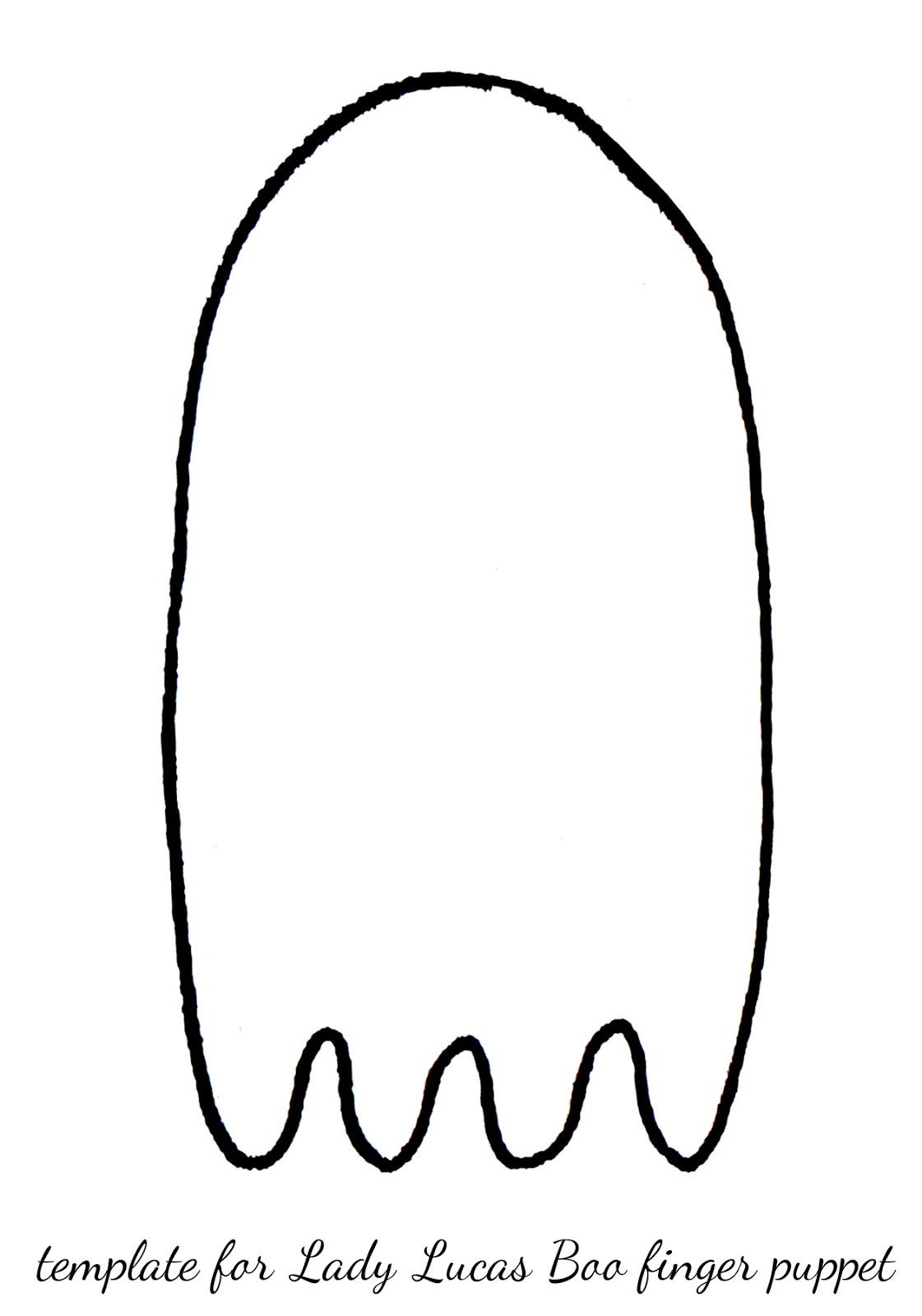 Cupcakes + Owls: Boo Finger Puppet