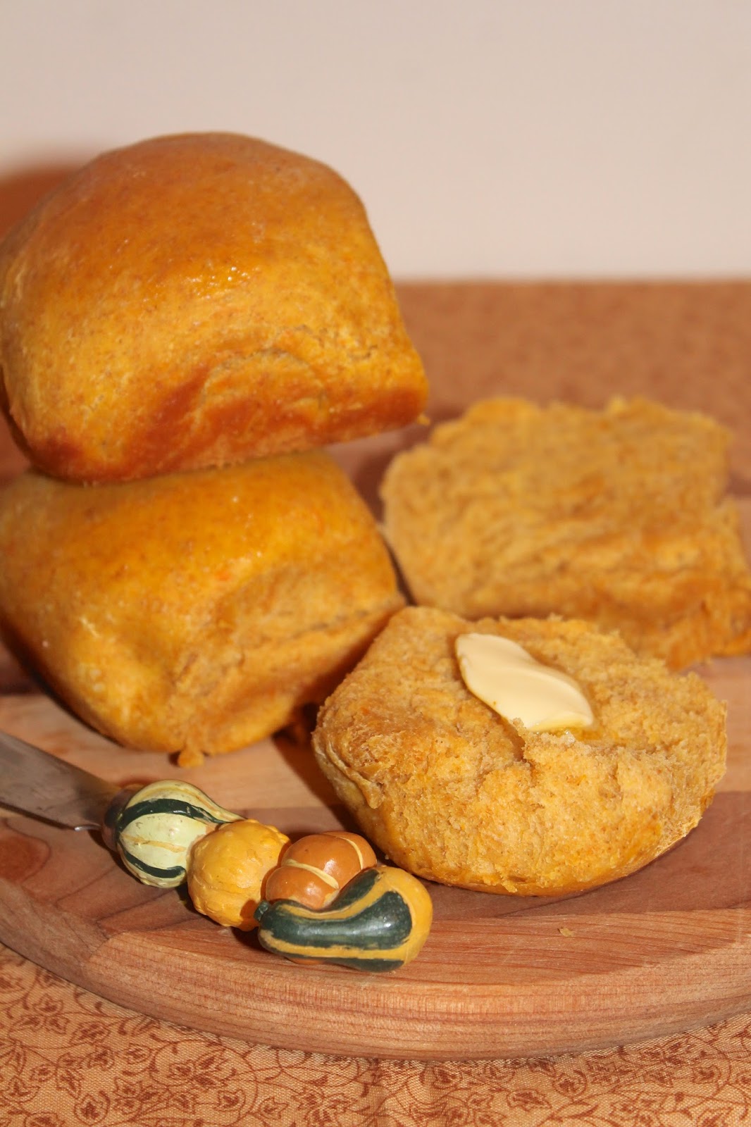 Savory Moments: Winter squash dinner rolls