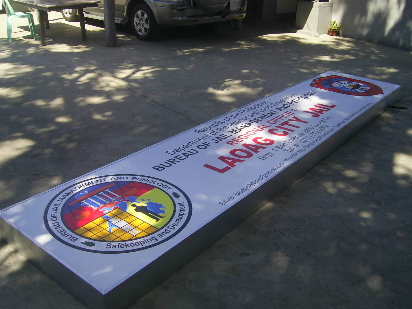 Installation of BJMP Panaflex Signage | Your Title