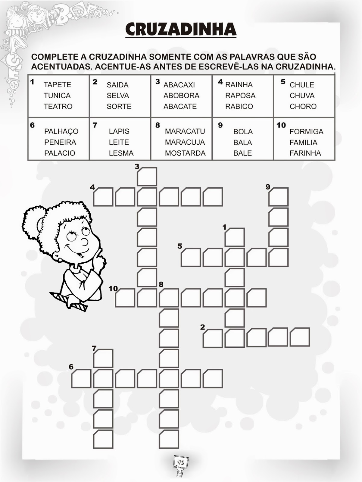 Atividades Com Br Cr Dr Fr Gr Pr Tr Vr - RETOEDU